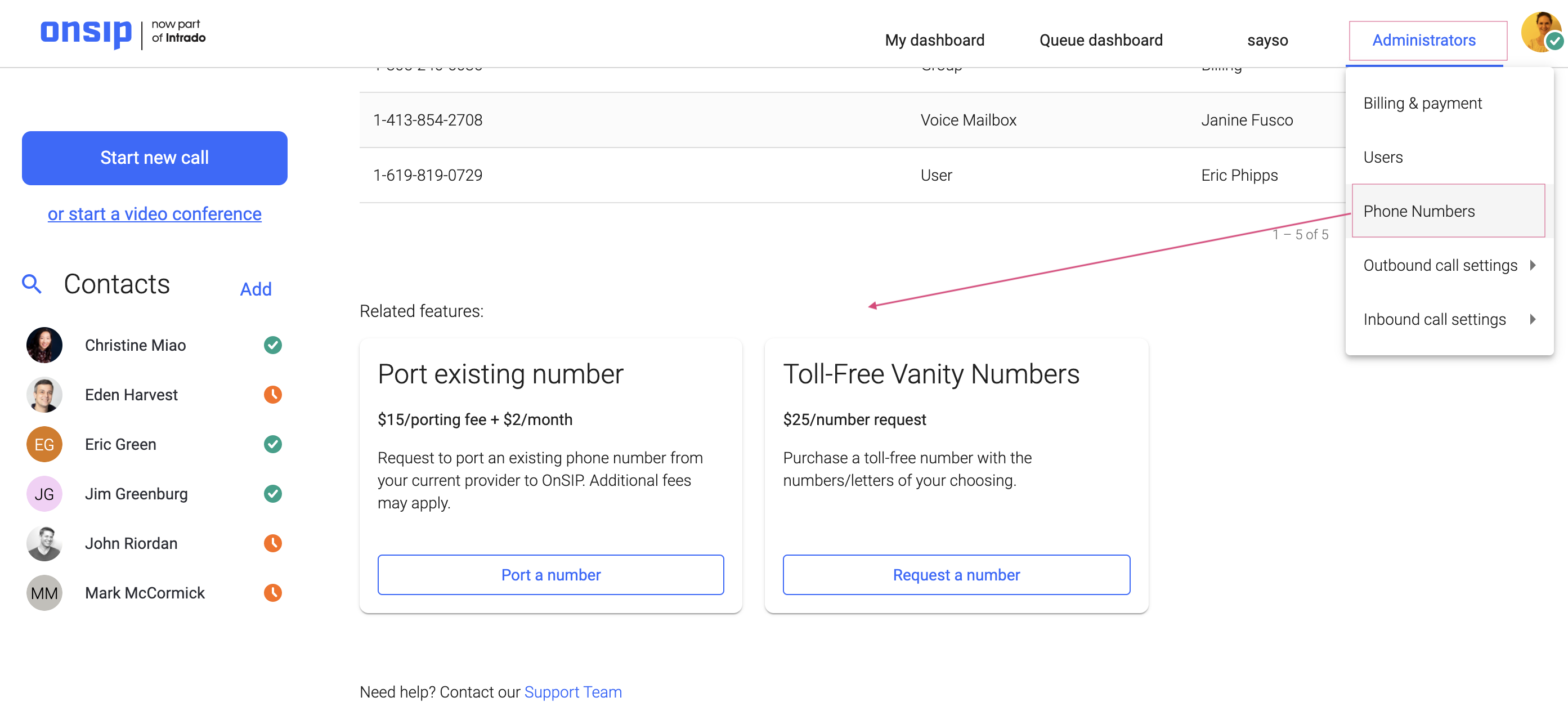 The New Web Admin Portal: Number Porting, Vanity Numbers, and Voicemail ...