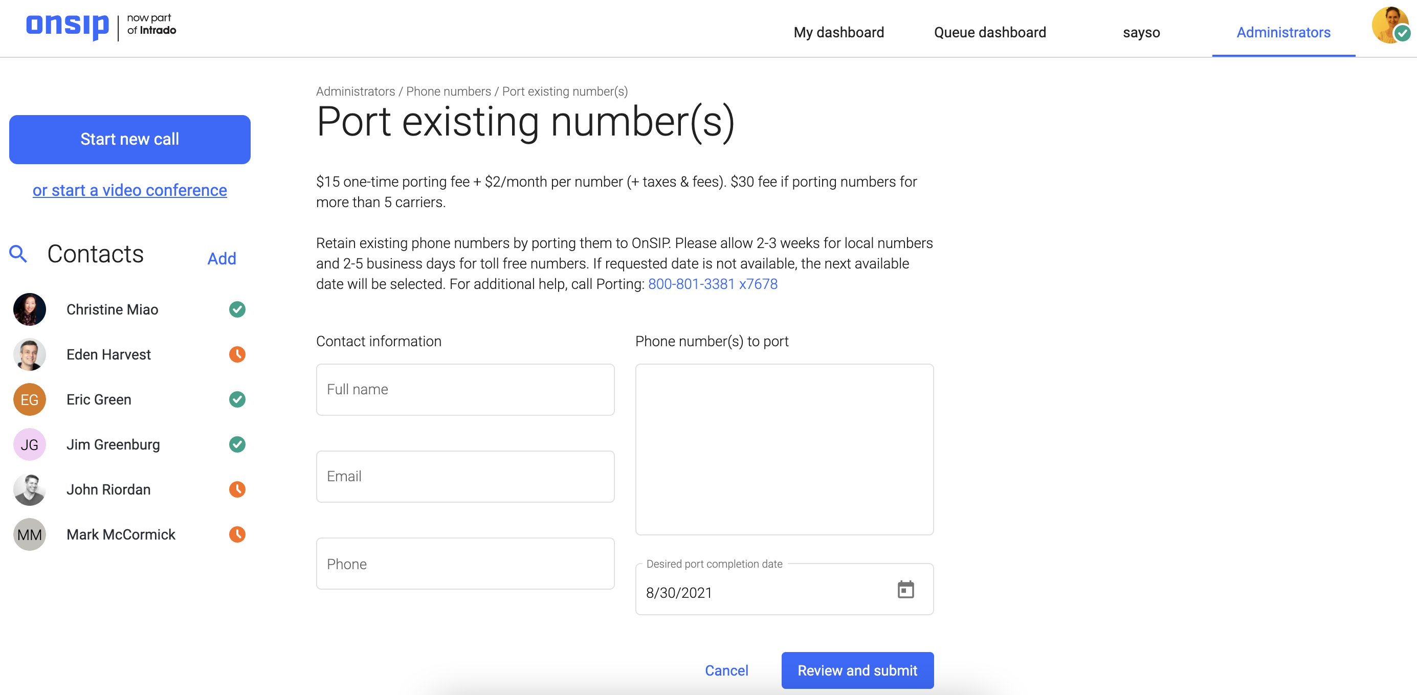 The New Web Admin Portal: Number Porting, Vanity Numbers, and Voicemail ...