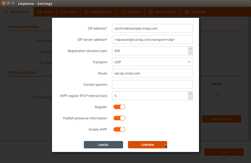 Linphone 4.1.1 for Linux