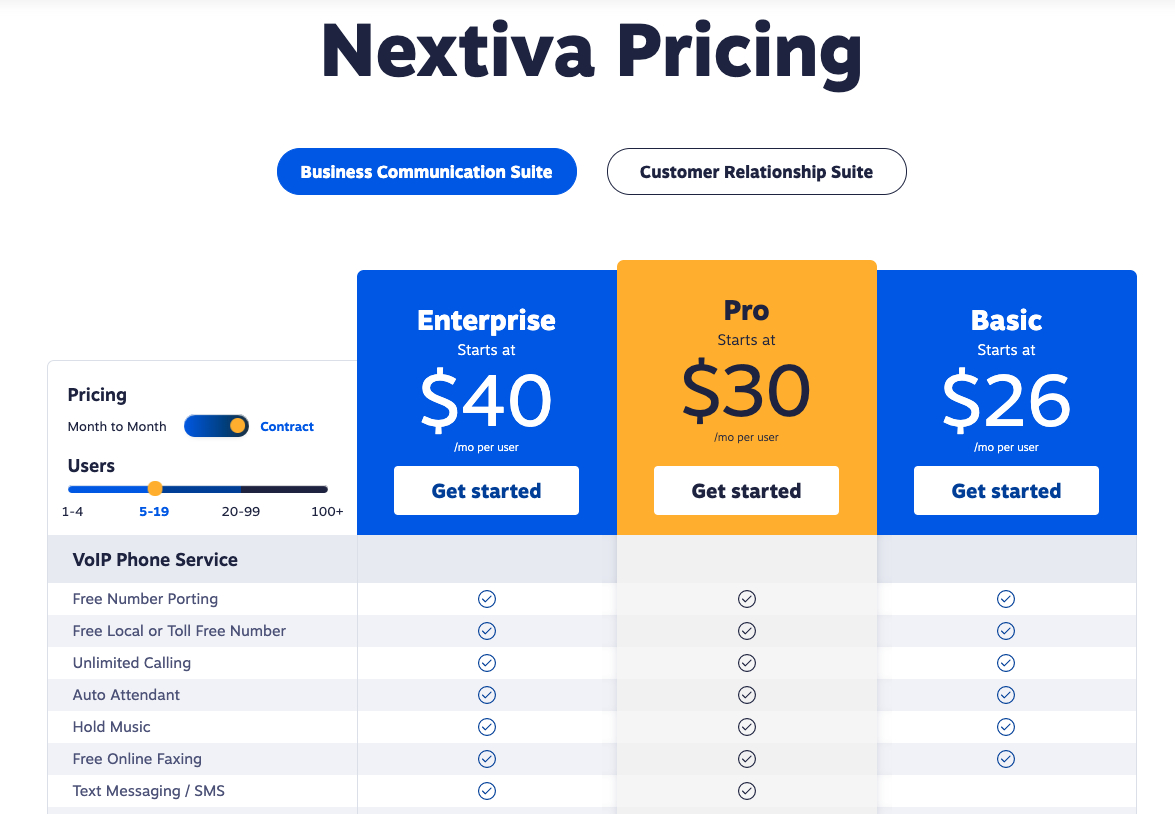 Business VoIP Providers Comparison: OnSIP Versus Nextiva - Pricing ...