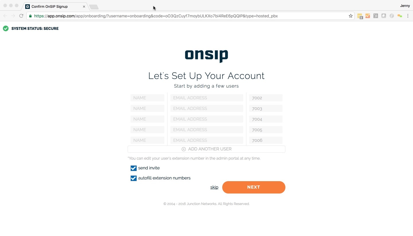 New OnSIP Admin Onboarding: Add Phone Users and Extensions